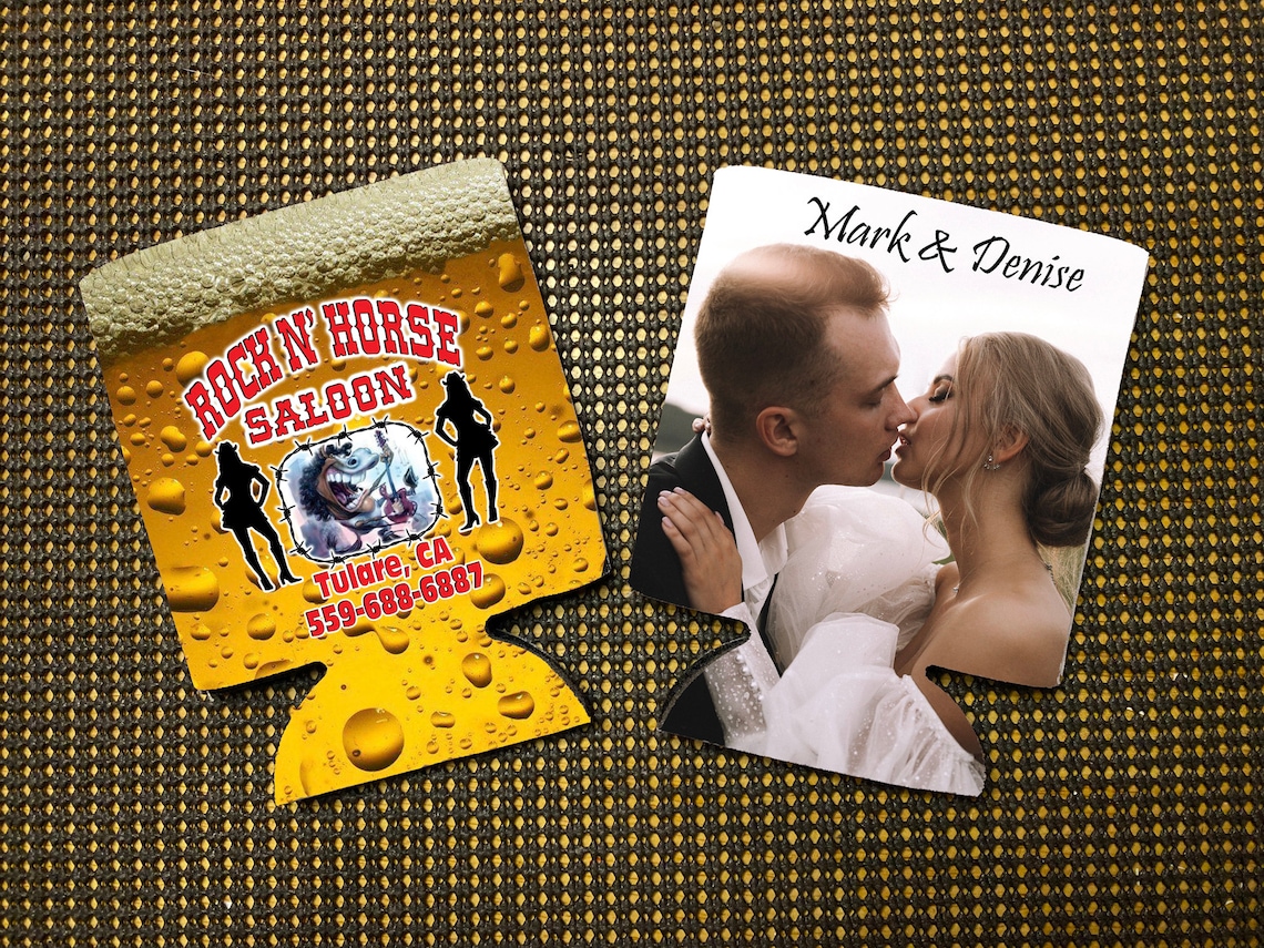 Personalized Custom Koozies Full Color Both Sides | Etsy