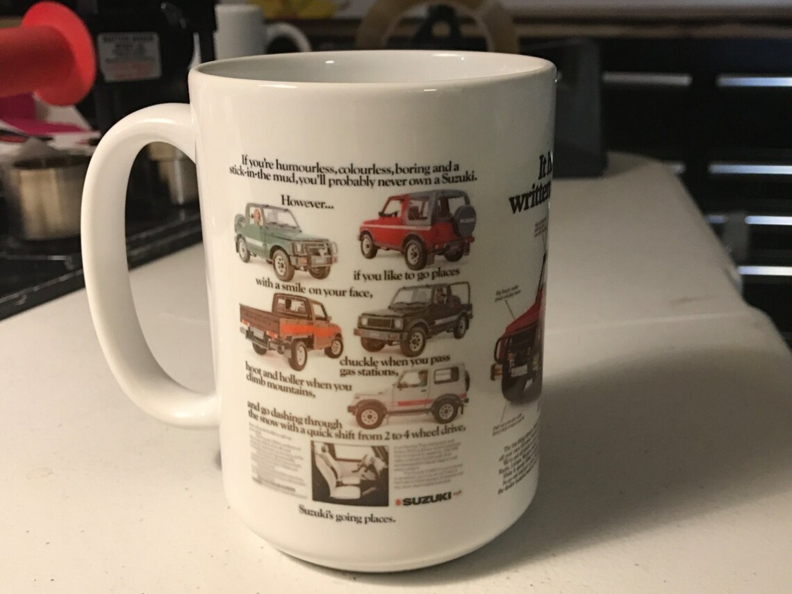 Suzuki Samurai Custom Sublimated Mug - Etsy
