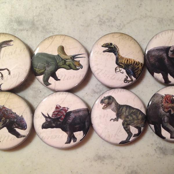 Dinosaur Buttons - Etsy