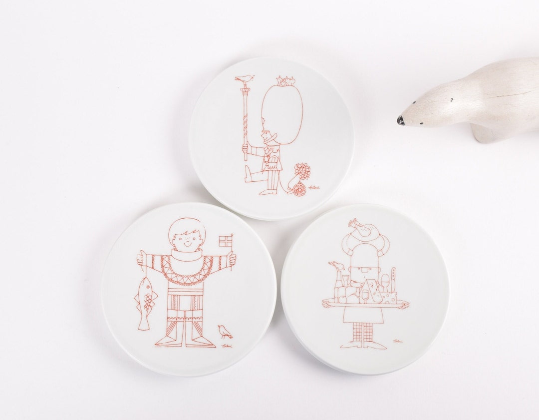 Set of 3! Ib Antoni for Bing & Grøndahl - Trivets Wall Decor - Red ...