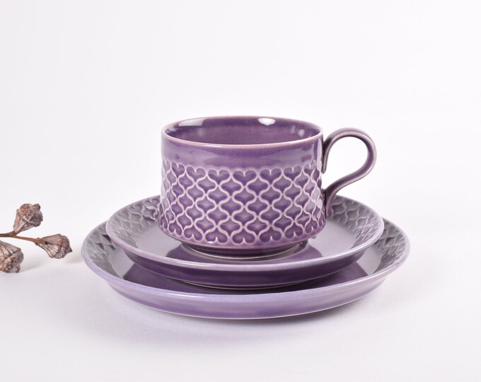 Very Rare! Jens Quistgaard - Purple PALET Cordial Trio - Cup Saucer ...
