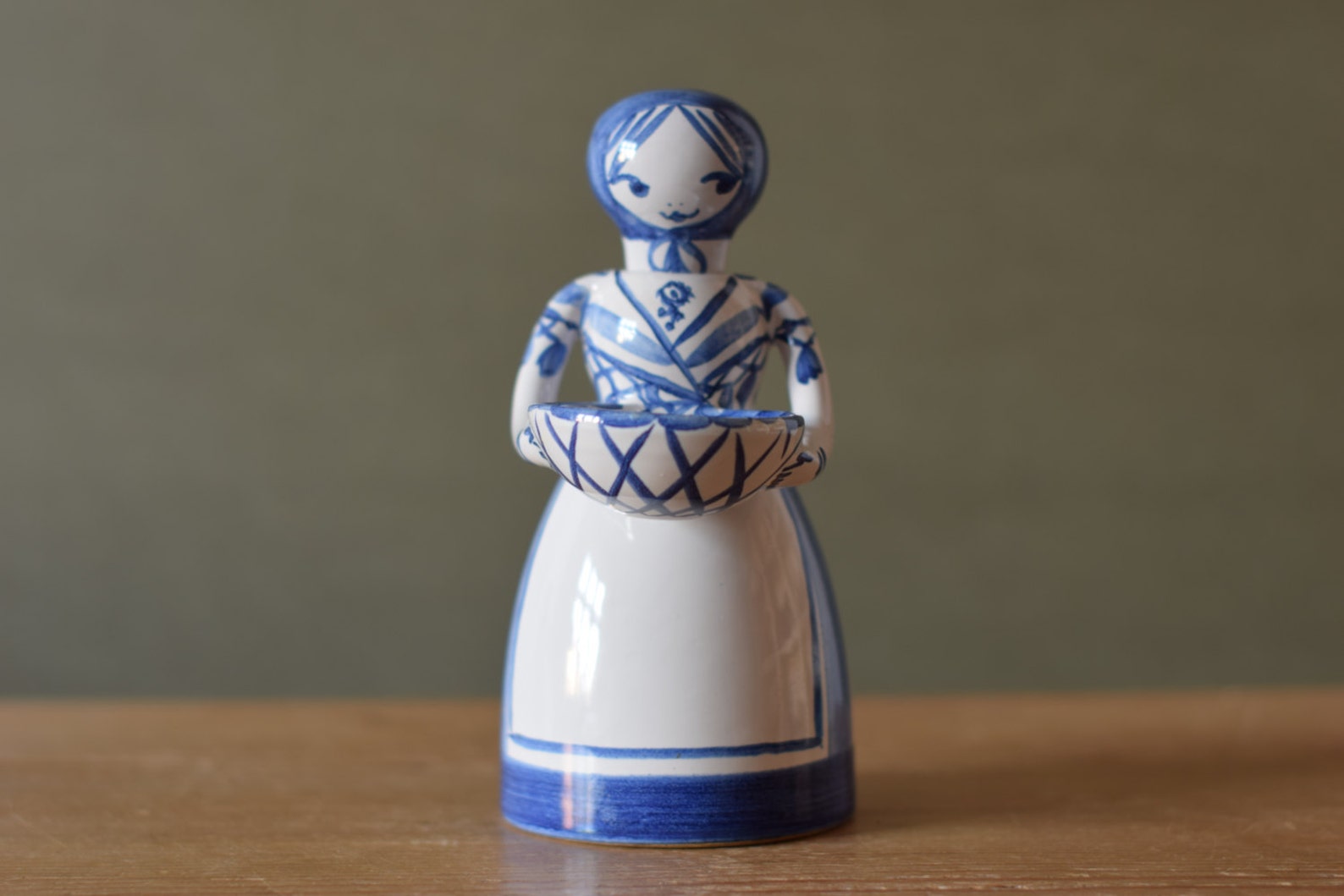 Vintage Danish Salt & Pepper Shaker Girl Figurine | Etsy