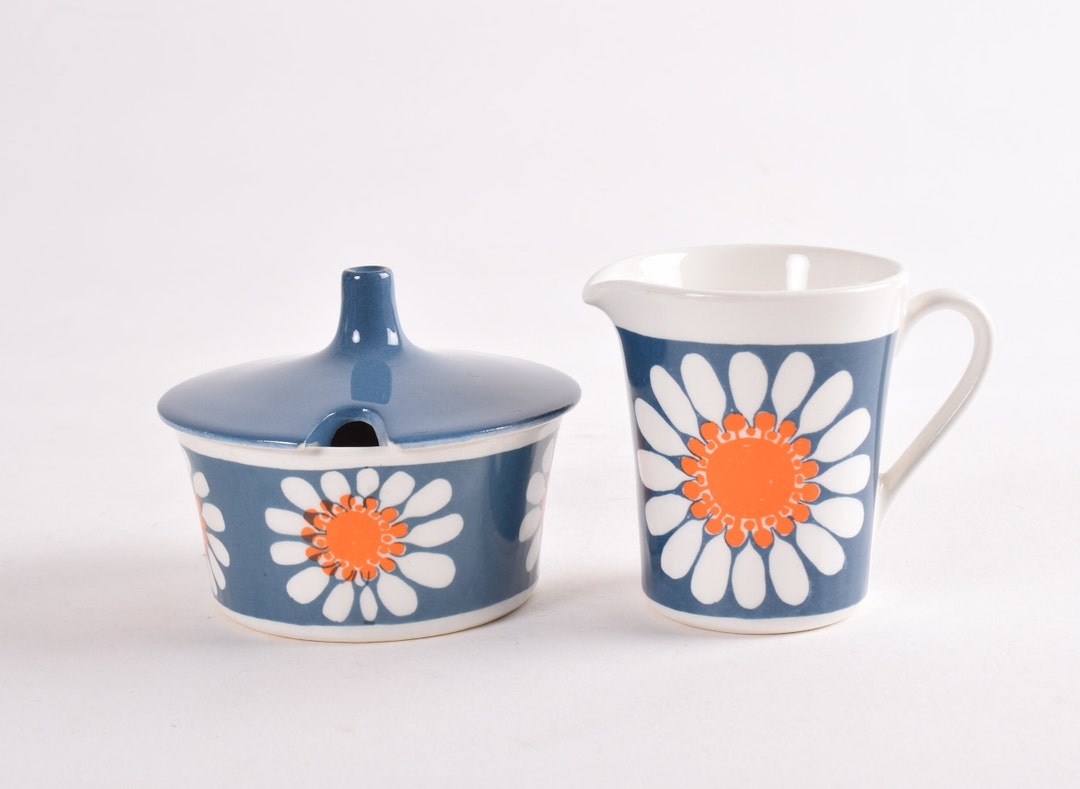 Vintage Figgjo Flint Norway - Turi Design - DAISY Cream & Sugar Set ...