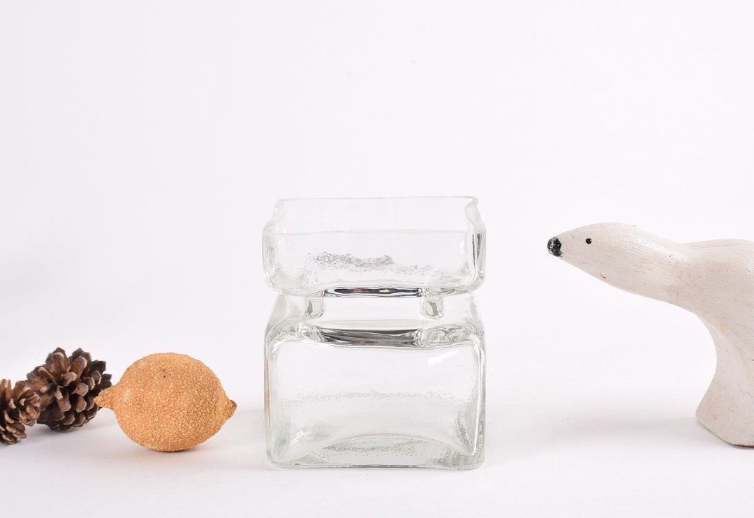 Riihimäen Lasi PALA Vase or Candleholder Clear Glass by Helena Tynell ...