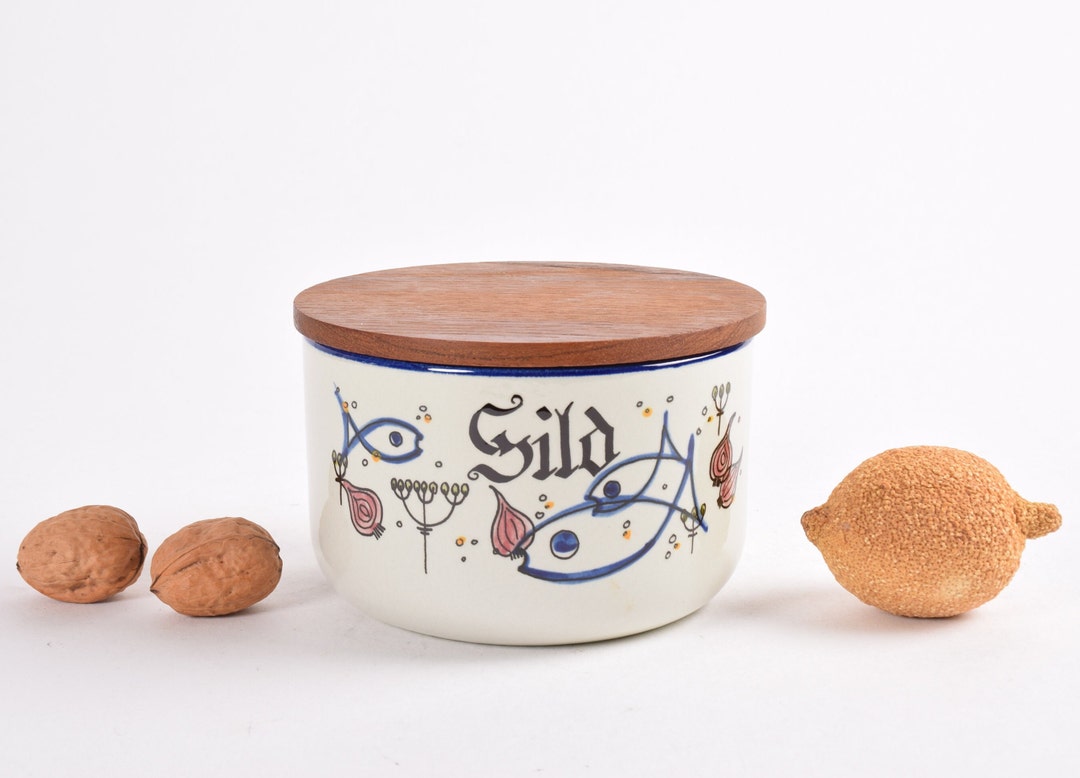 Knabstrup Denmark PERNILLE SILD / Heering Fish Jar With - Etsy