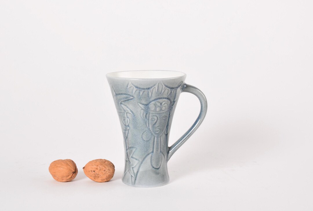 Rare! Carl-harry Stålhane for Rörstrand Sweden - Mug Vase - Blue Grey ...
