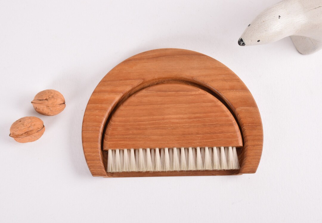 Vintage Kay Bojesen Denmark - Small Teak Dustpan With Broom / Silent ...