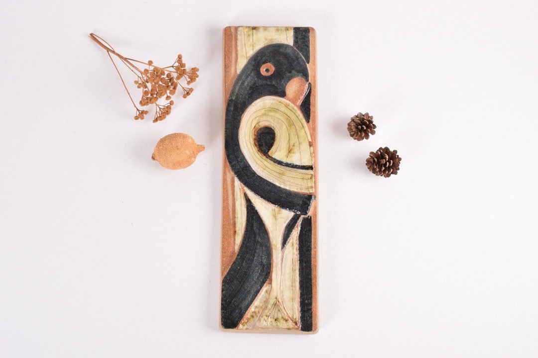 Vintage Søholm Denmark - Ceramic Wall Decor - Parrot / Bird Motif - by ...
