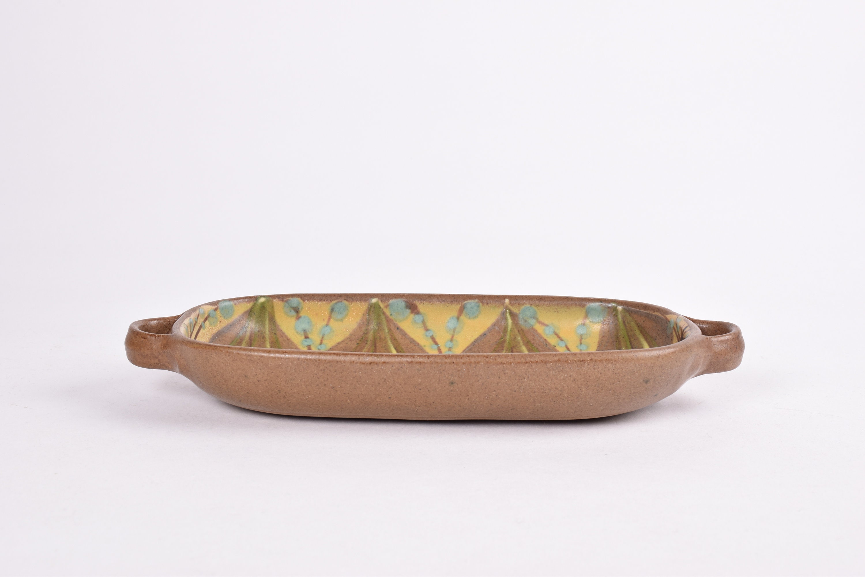 Dybdahl Denmark Studio Pottery Tray With Handles | Etsy