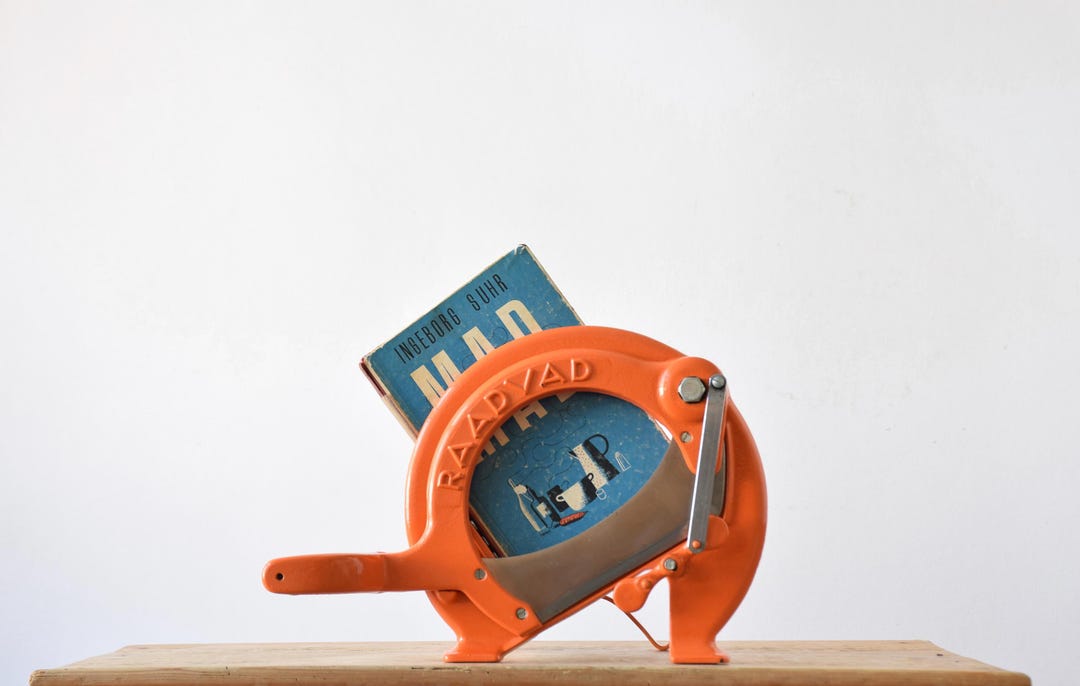 Great Condition! Vintage RAADVAD - Bread Slicer - Original Orange ...