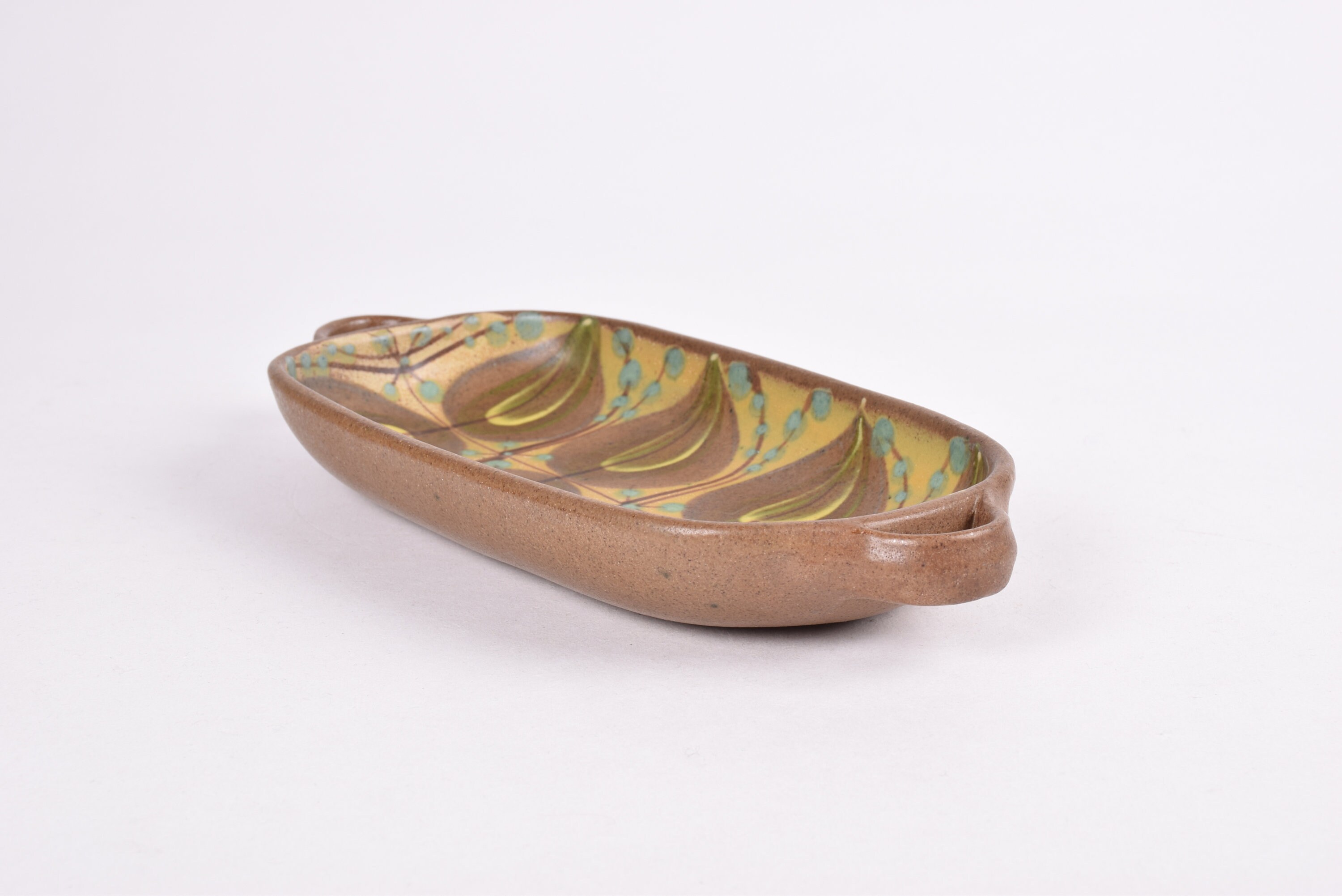 Dybdahl Denmark Studio Pottery Tray With Handles | Etsy