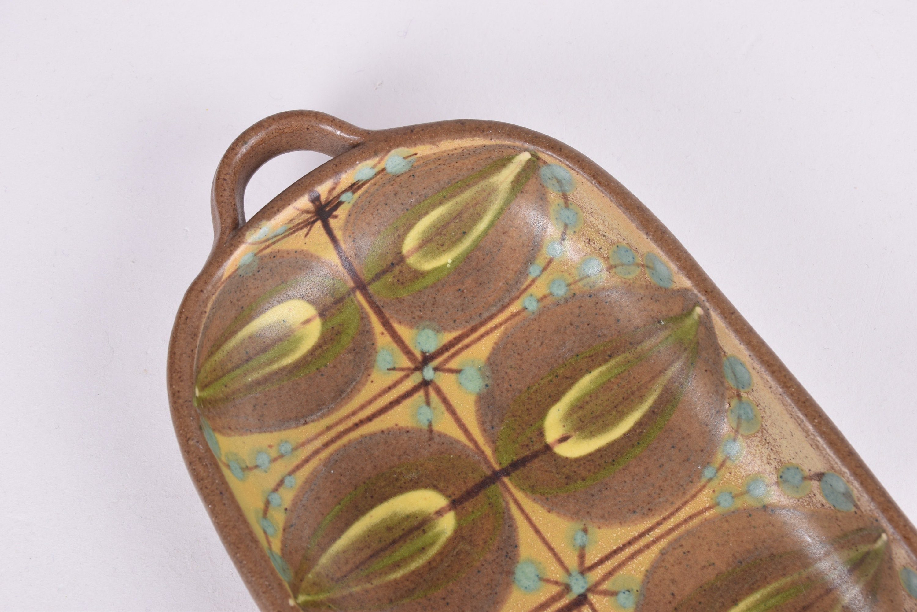 Dybdahl Denmark Studio Pottery Tray With Handles | Etsy