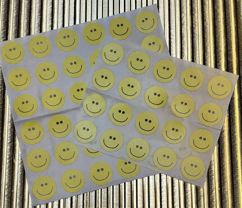 Smiley Face Stickers Various Styles Under 1 Scrapbooking - Etsy