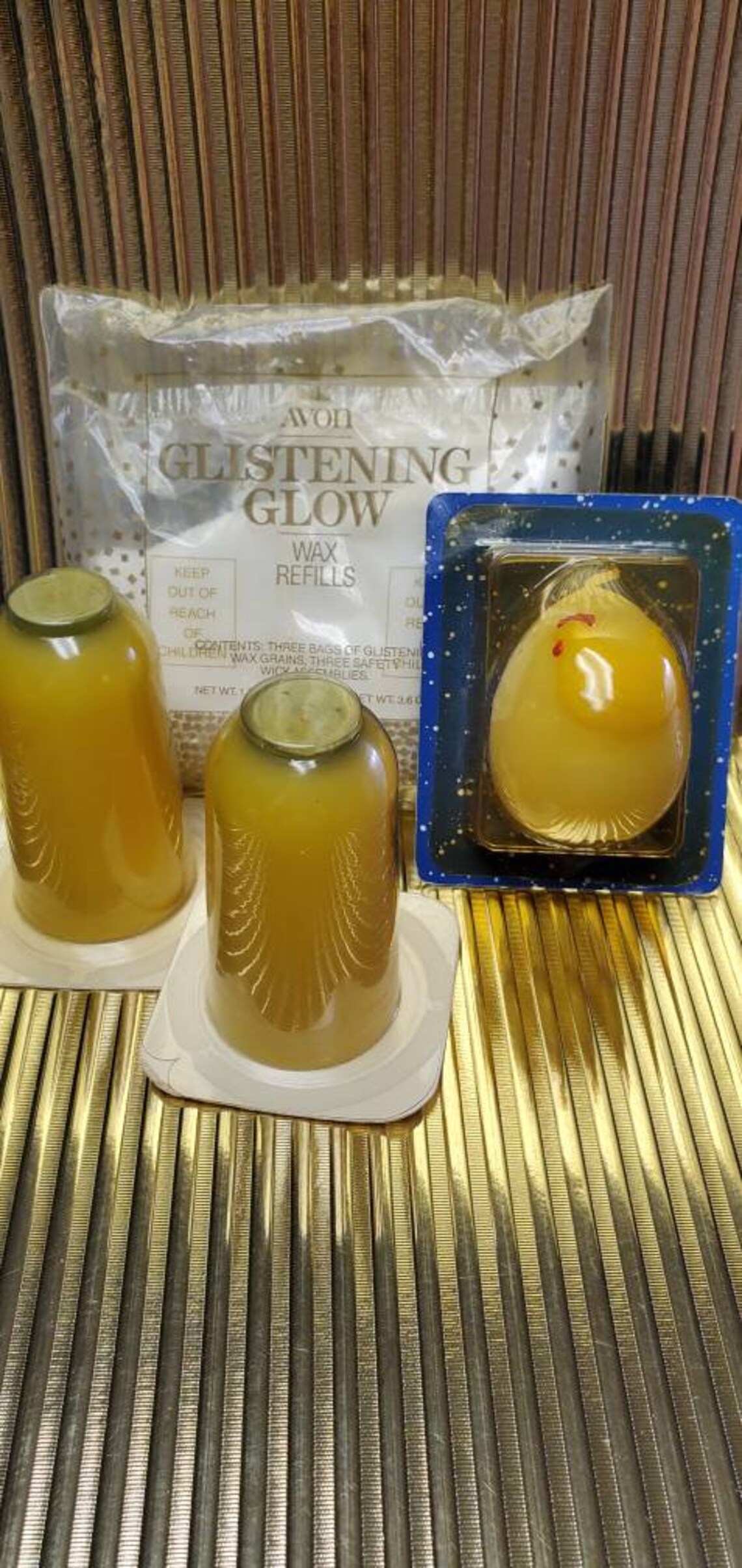 New Vintage Avon Candle Refill Glistening Glow Country Fresh Chicken ...