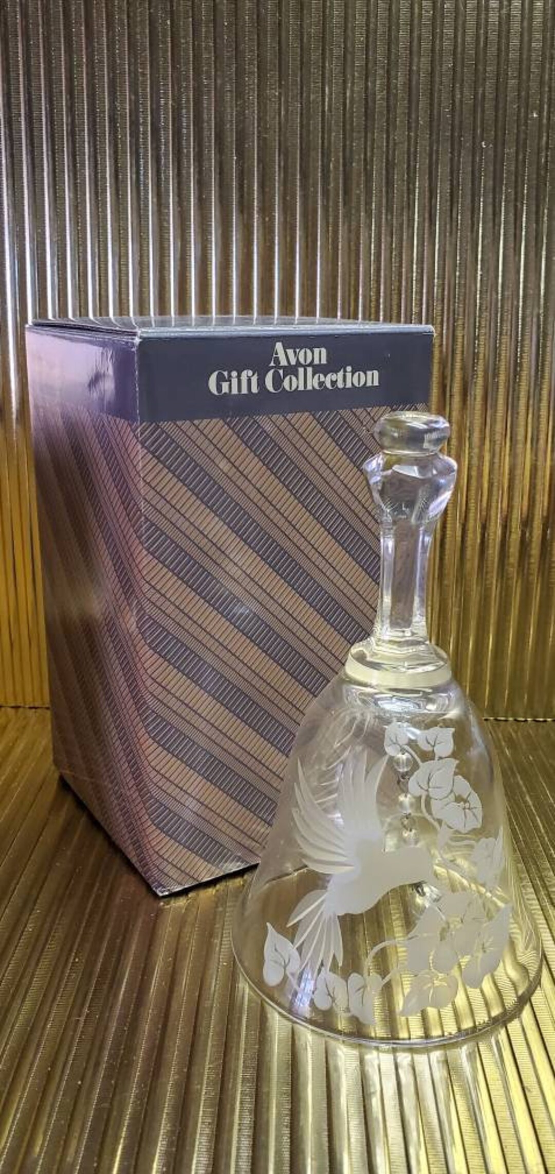 Vintage Avon Hummingbird Crystal Dinner Bell New - Etsy