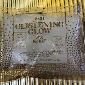 New Vintage Avon Candle Refill Glistening Glow Country Fresh Chicken ...