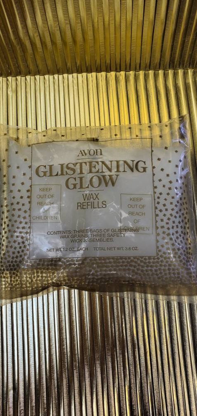 New Vintage Avon Candle Refill Glistening Glow Country Fresh Chicken ...