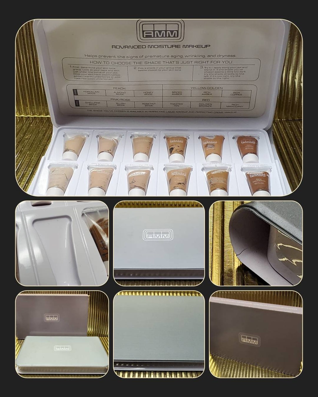Avon Samples 2 Vintage 1984 Advanced Moisture Makeup Demo Cases With ...