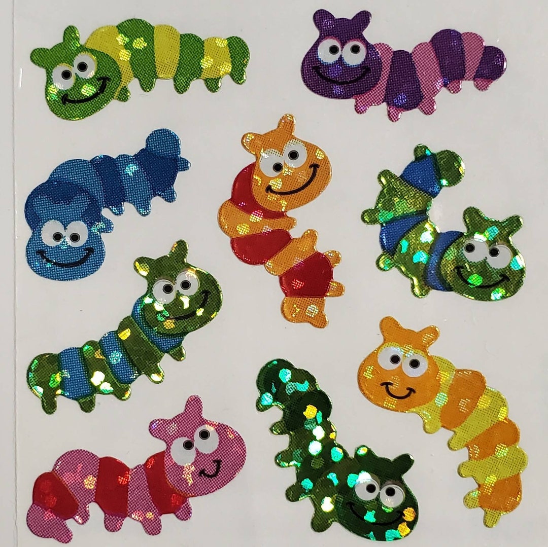 Caterpillar Stickers Prismatic by Sandy Lion 9 Images per Sheet ...