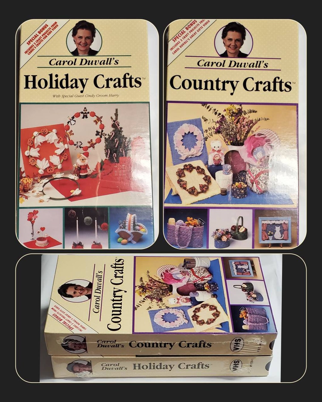 VHS Carol Duvall 2 New Vintage 1978 Holidays Crafts and Country Crafts ...