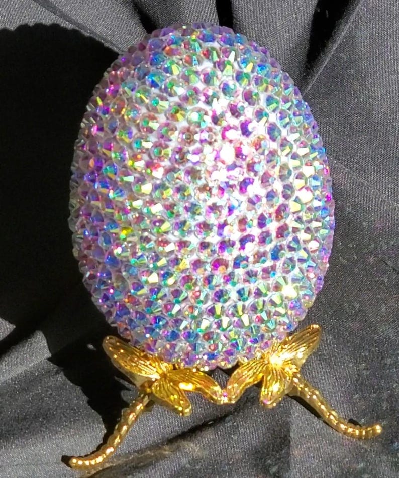Crystal Jeweled Bling Egg Easter Extreme Sparkle Rhinestone 3 Sizes ...