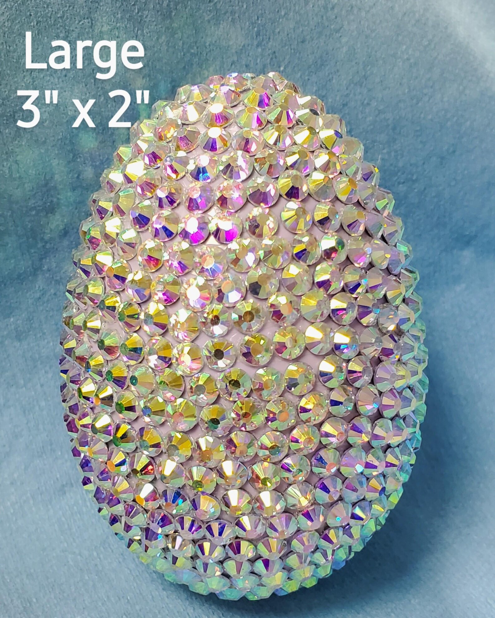 Crystal Jeweled Bling Egg Easter Extreme Sparkle Rhinestone 3 Sizes ...