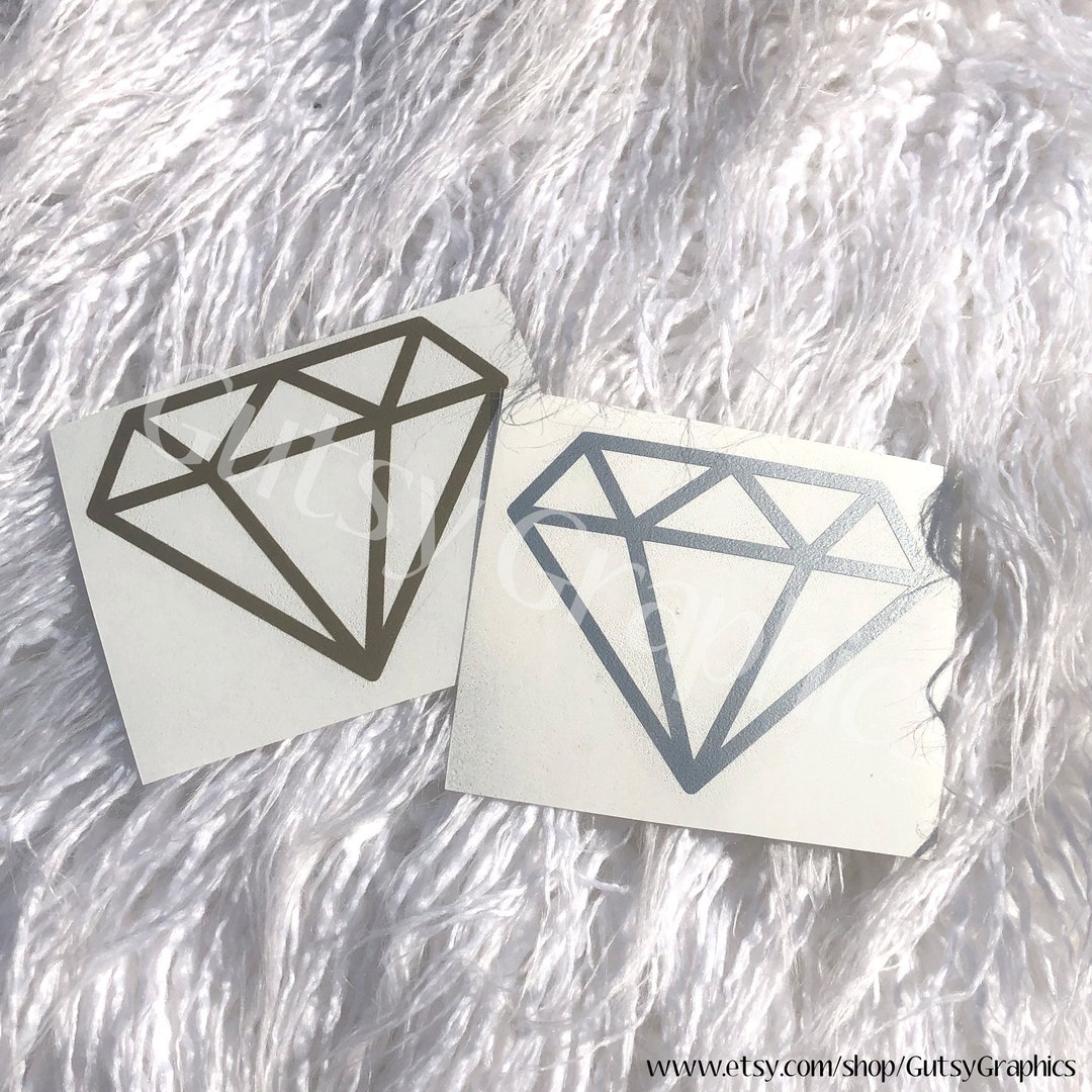 Diamond Permanent Vinyl Decal - Etsy