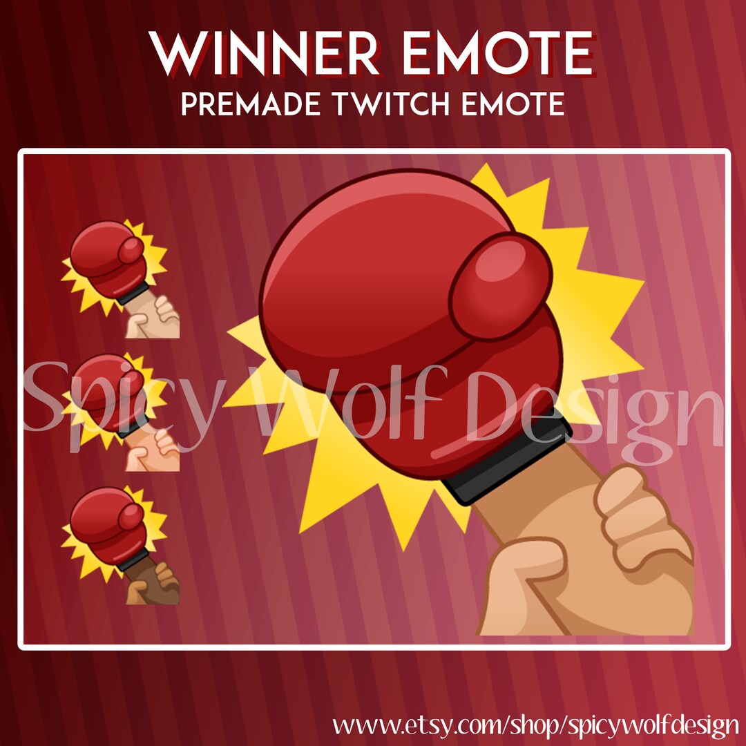 Winner! Twitch Emote - Etsy