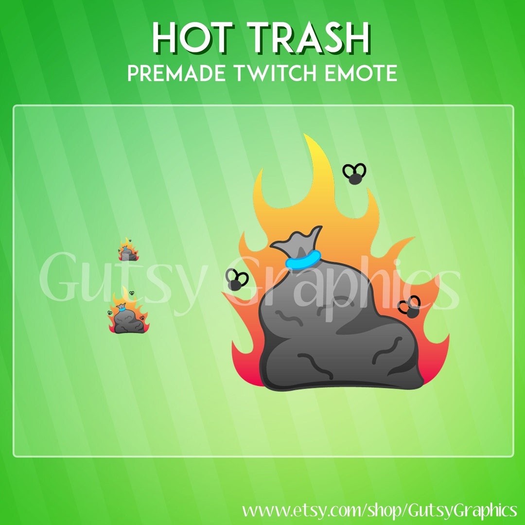 Hot Trash Twitch Emote - Etsy
