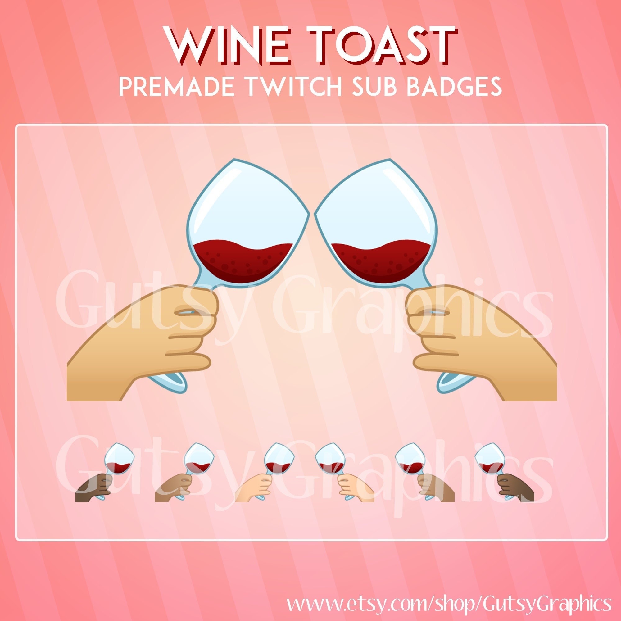Wine Glass Twitch Emote - Etsy