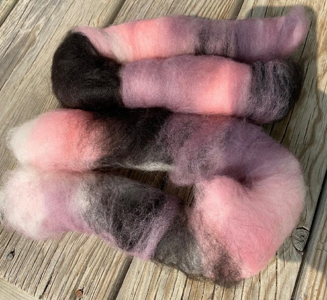 Wool - Fiber Rolags - 1.80 Ounces - Rock Candy - Etsy