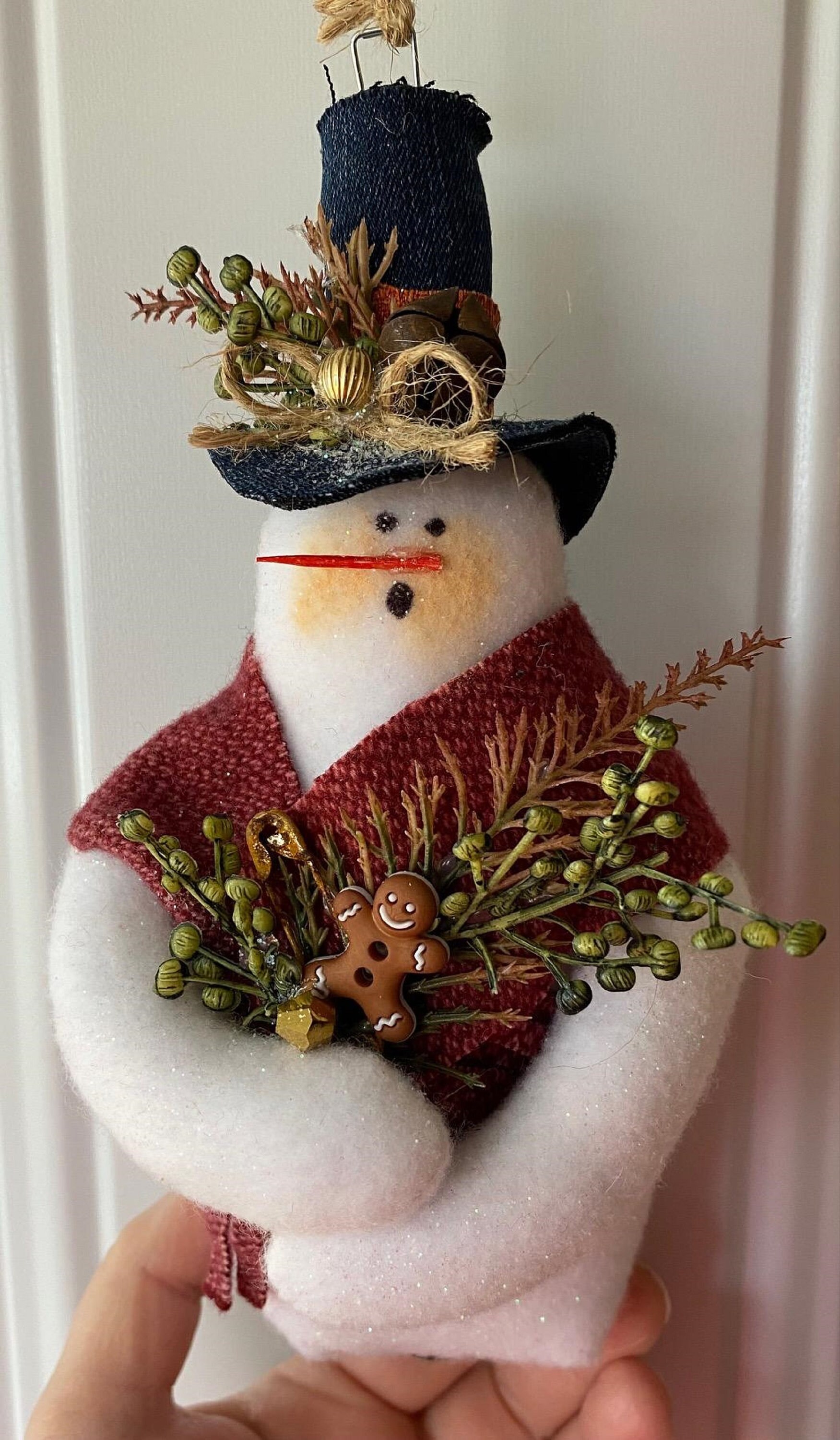 Snowman Christmas Ornament - Etsy