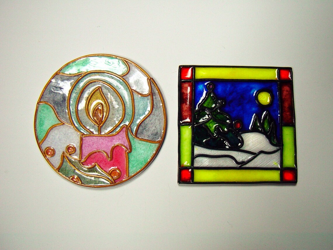 Polymer Clay Tutorial PDF Tutorial Faux Stained Glass DIY Craft Idea ...