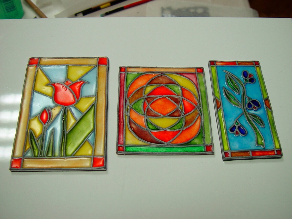 Polymer Clay Tutorial PDF Tutorial Faux Stained Glass DIY - Etsy