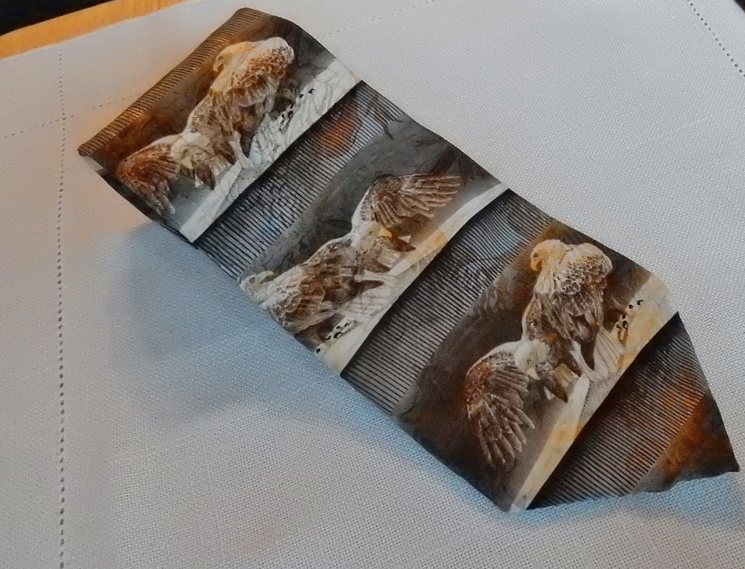 Endangered Species Necktie Silk Bald Eagles Made in USA of Imported ...