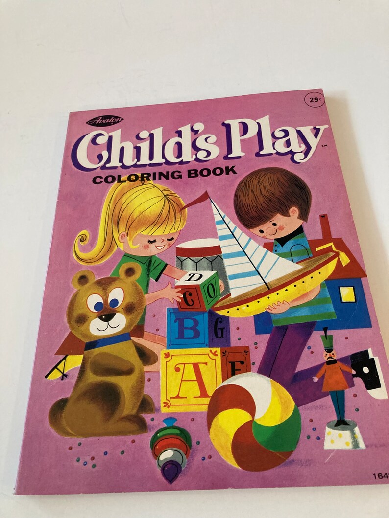 Child's Play Coloring Book Avalon 1970 - Etsy