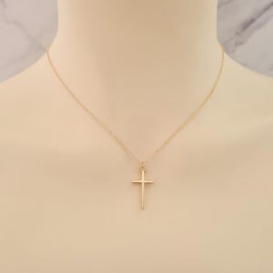 Minimalist Cross Necklace, Cross Pendant, Religious Jewellery, Silver ...
