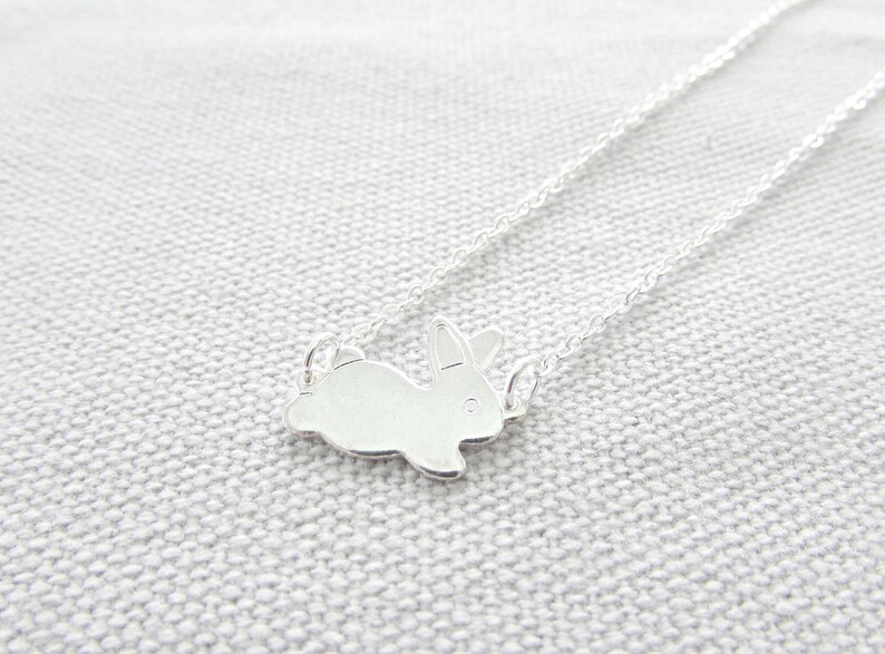 Bunny Necklace Rabbit Necklace Pet Jewellery Gifts for | Etsy