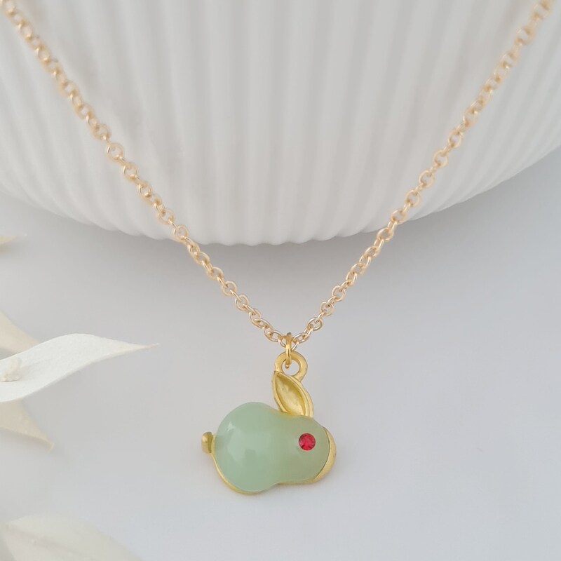 Rabbit Necklace - Etsy