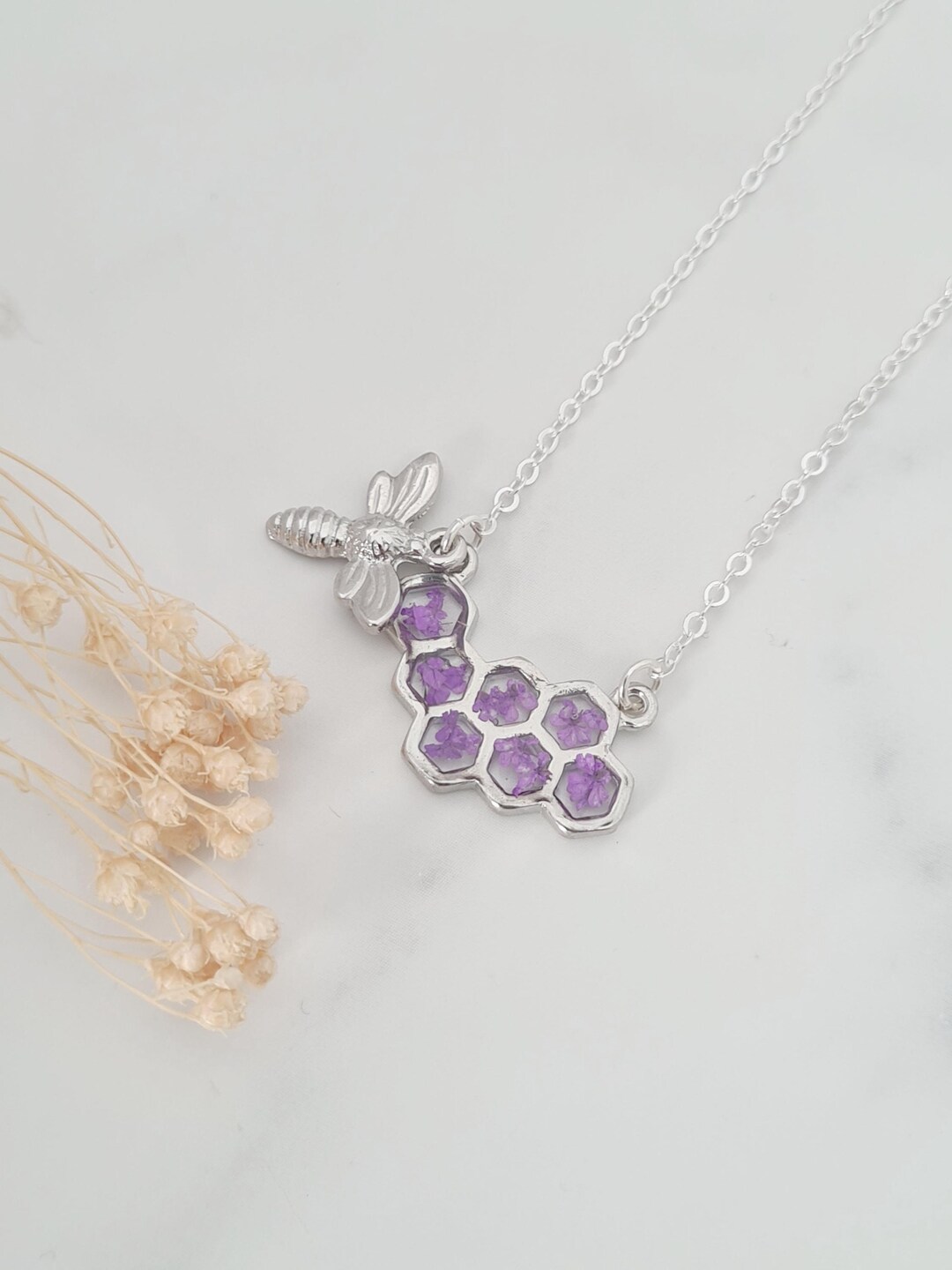 Bee Necklace, Bee Jewellery, Insect Jewellery, Honey Bee, Bumble Bee ...