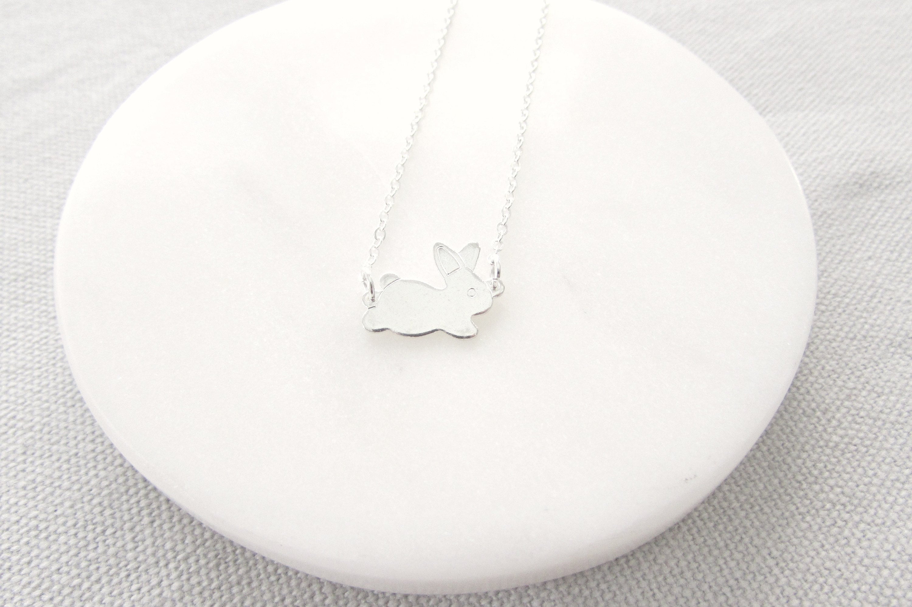 Bunny Necklace Rabbit Necklace Pet Jewellery Gifts for | Etsy