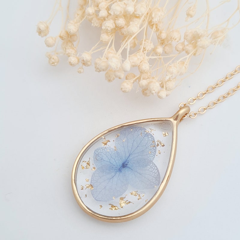 Hydrangea Necklace - Etsy