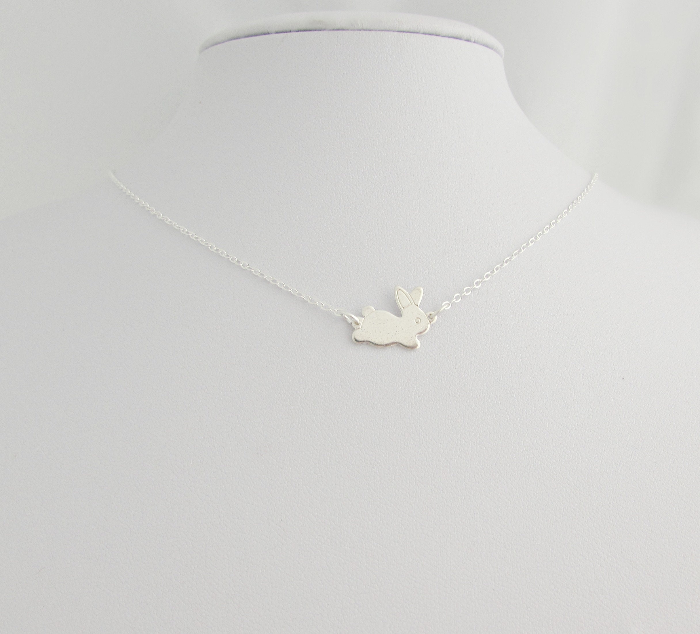 Bunny Necklace Rabbit Necklace Pet Jewellery Gifts for | Etsy