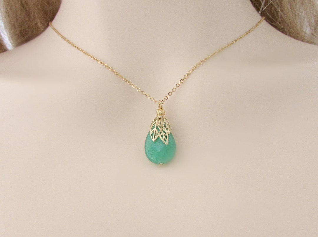 Green Jade Necklace, Jade Filigree Pendant, Jade Jewellery, Jade ...