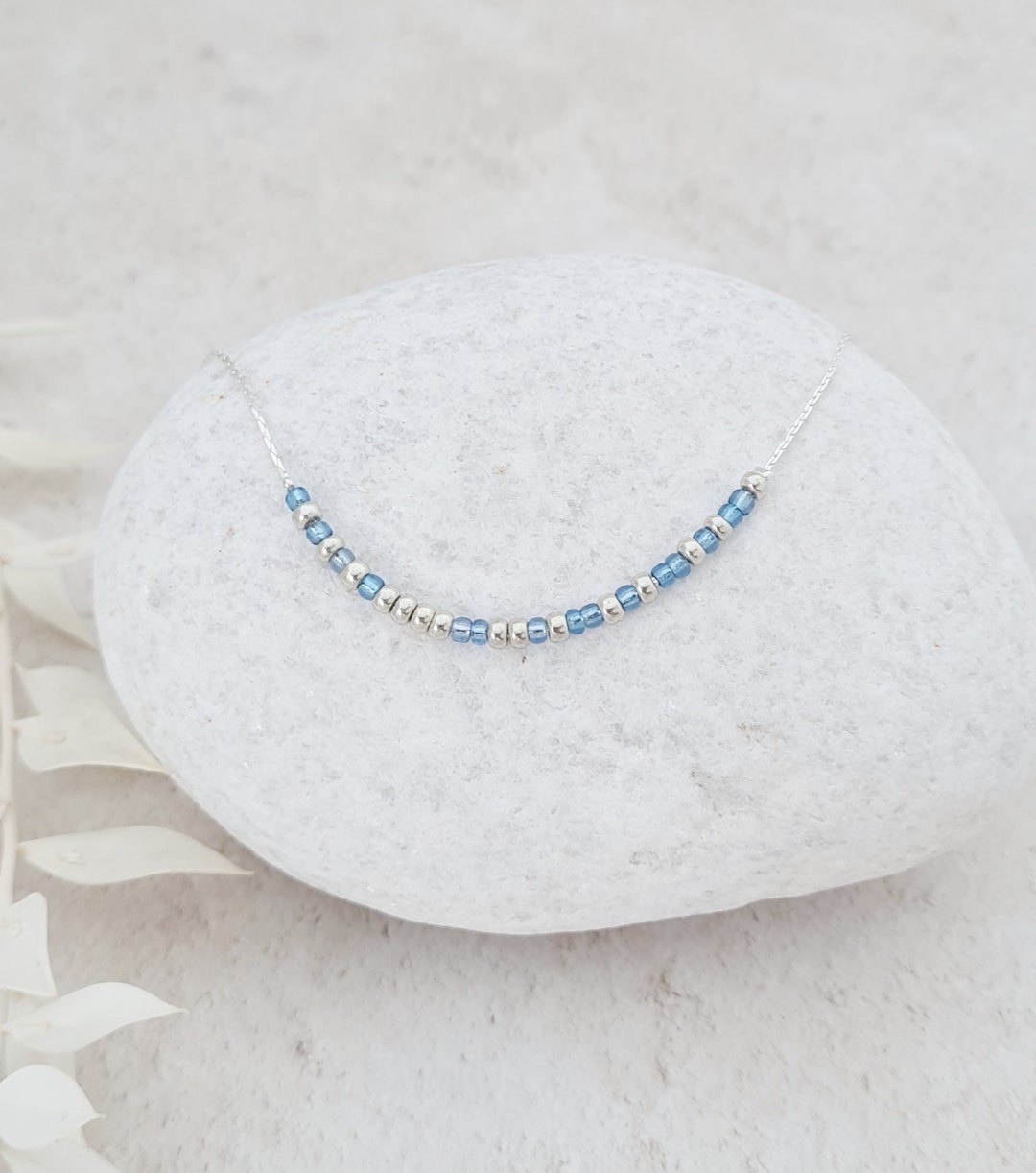Morse Code Bead Necklace Secret Message Custom Morse Code - Etsy UK
