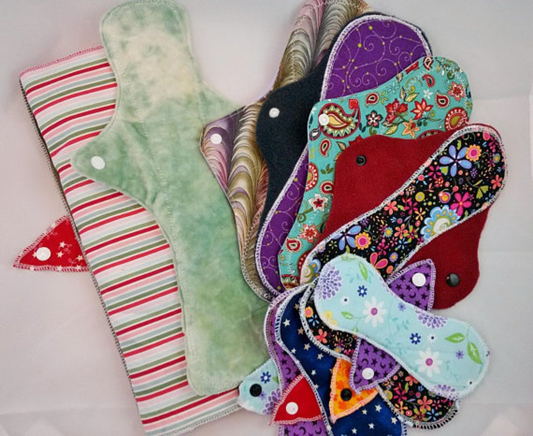 12.5" (overnight) "surprise" Cloth Menstrual Pad - Etsy