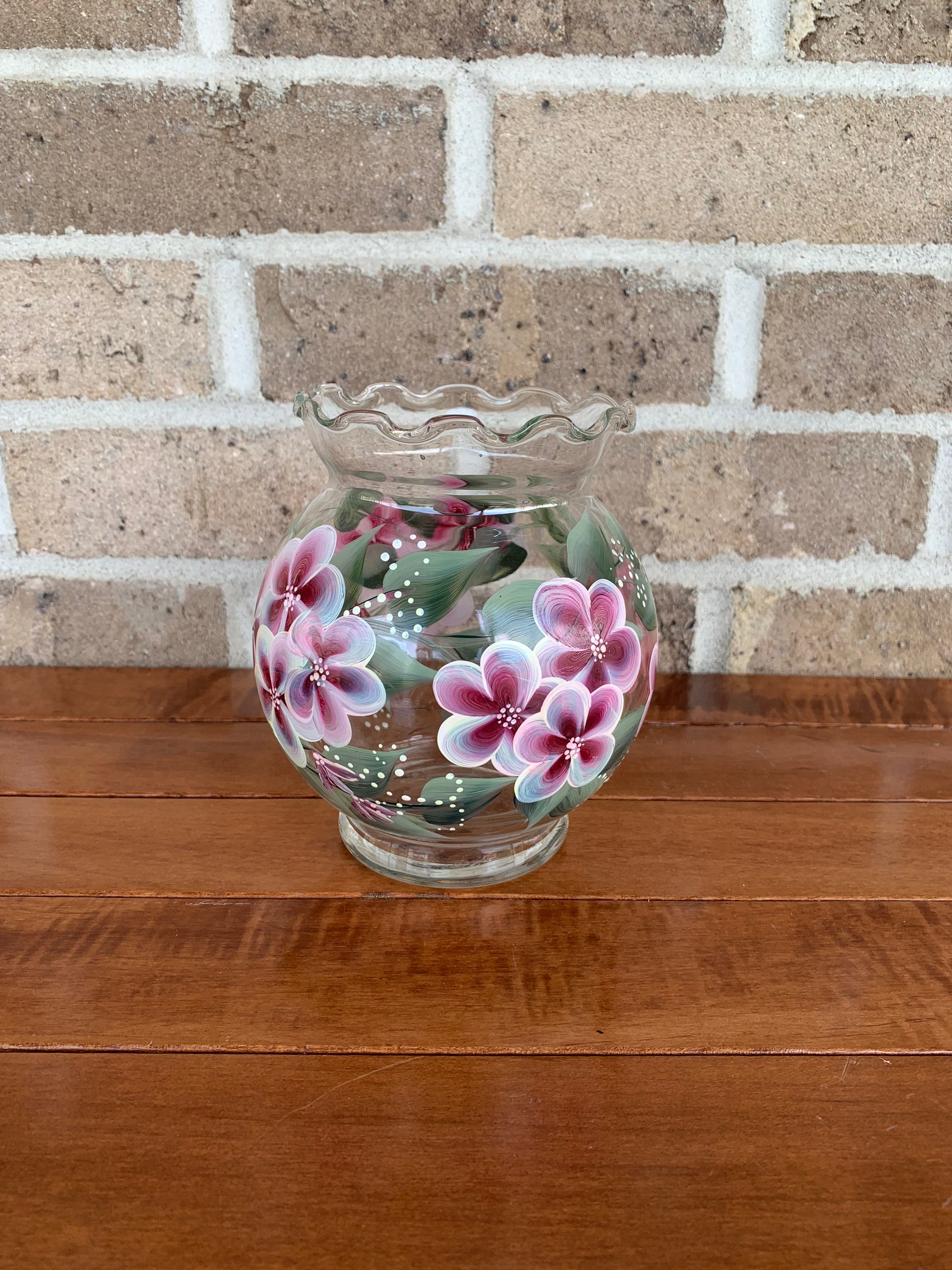 Hand Painted Cherry Blossom Ivy Bowl, Secret Santa Gift, Christmas Gift ...