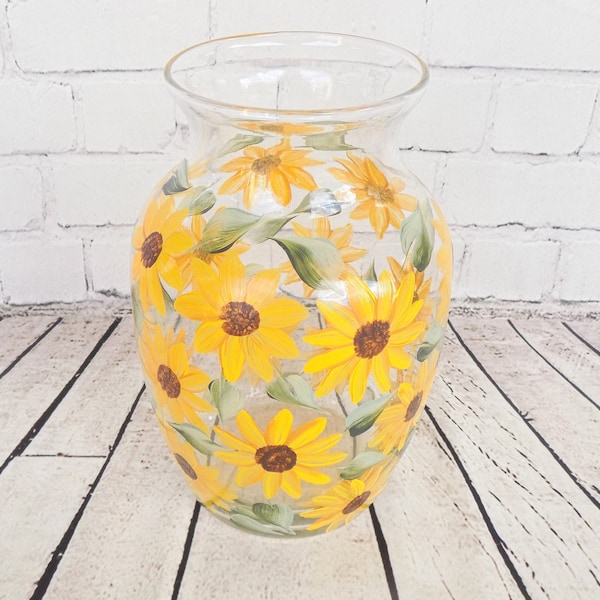 Sunflower Vase - Etsy
