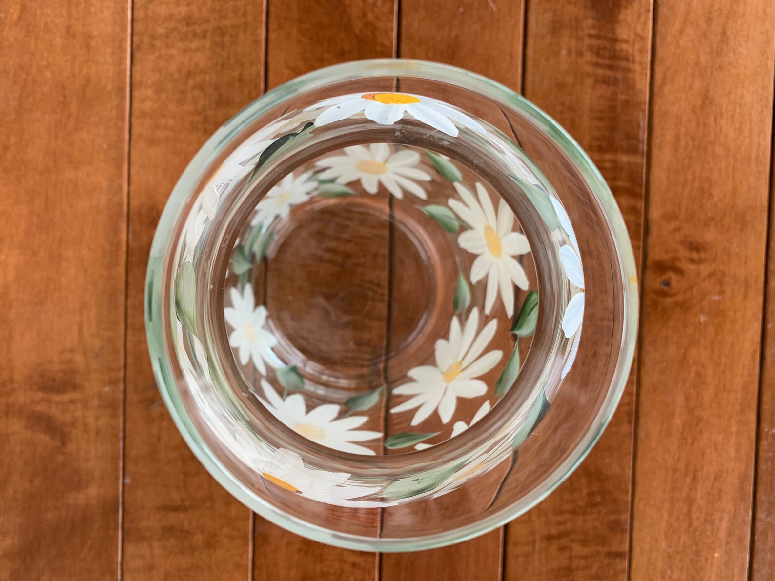 Hand Painted Daisy Vase Painted Floral Vase Birthday Gift - Etsy