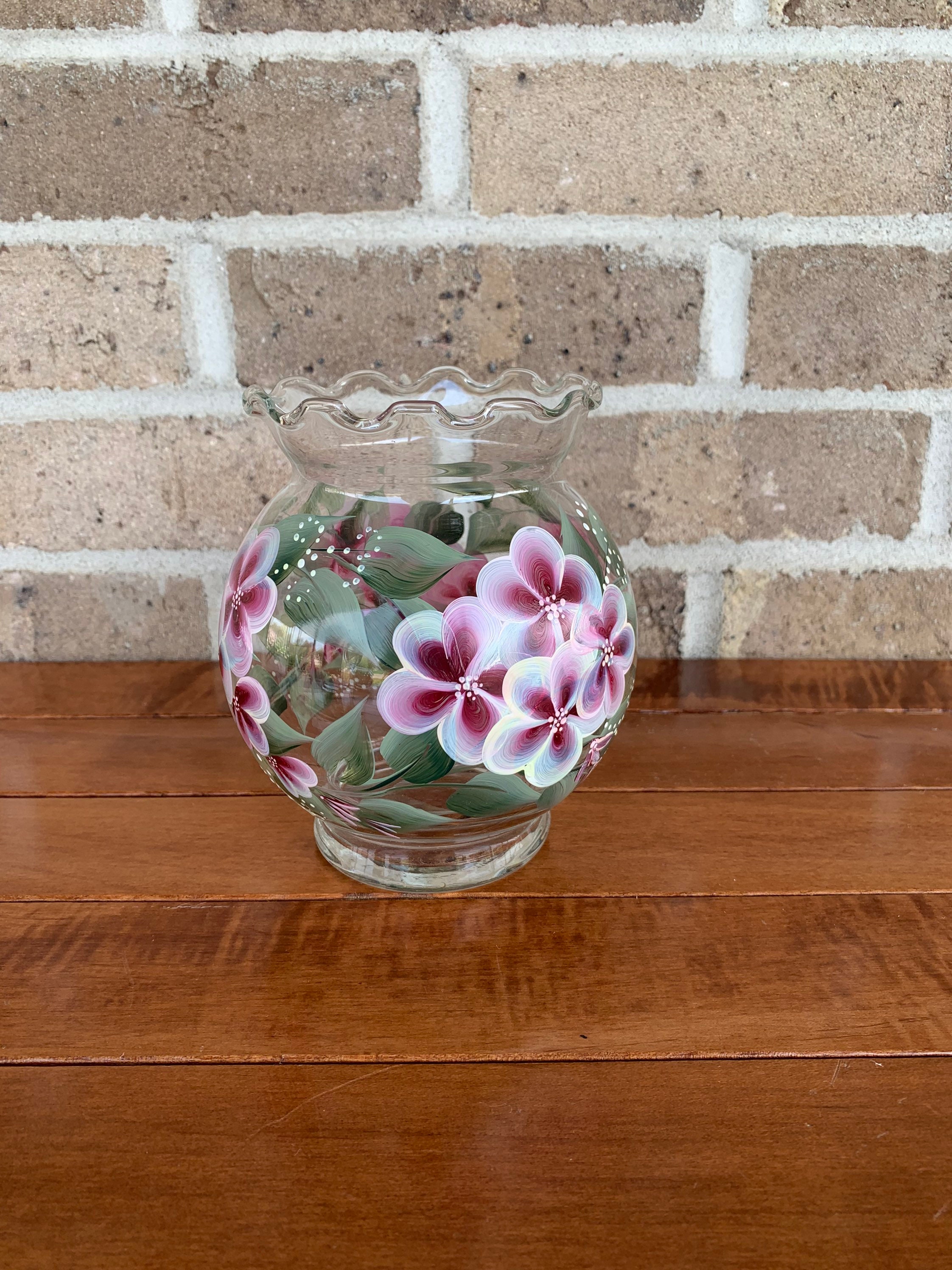 Hand Painted Cherry Blossom Ivy Bowl, Secret Santa Gift, Christmas Gift ...
